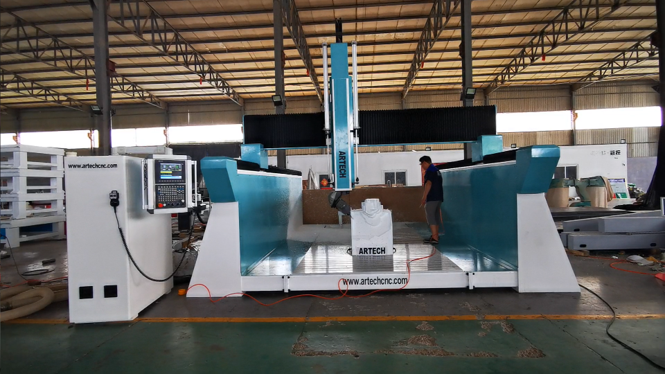 loading the 5 axis cnc router - Jinan Artech CNC Machinery Co., Ltd