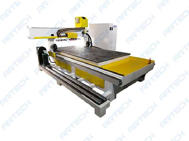 Multi Function 4 Axis Atc 1325 Cnc Router Wood Engraving Machine with Rotary at Side - Buy Multi ...